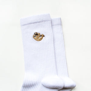 Save the Sloths Ribbed Bamboo Socks – Bare Kind