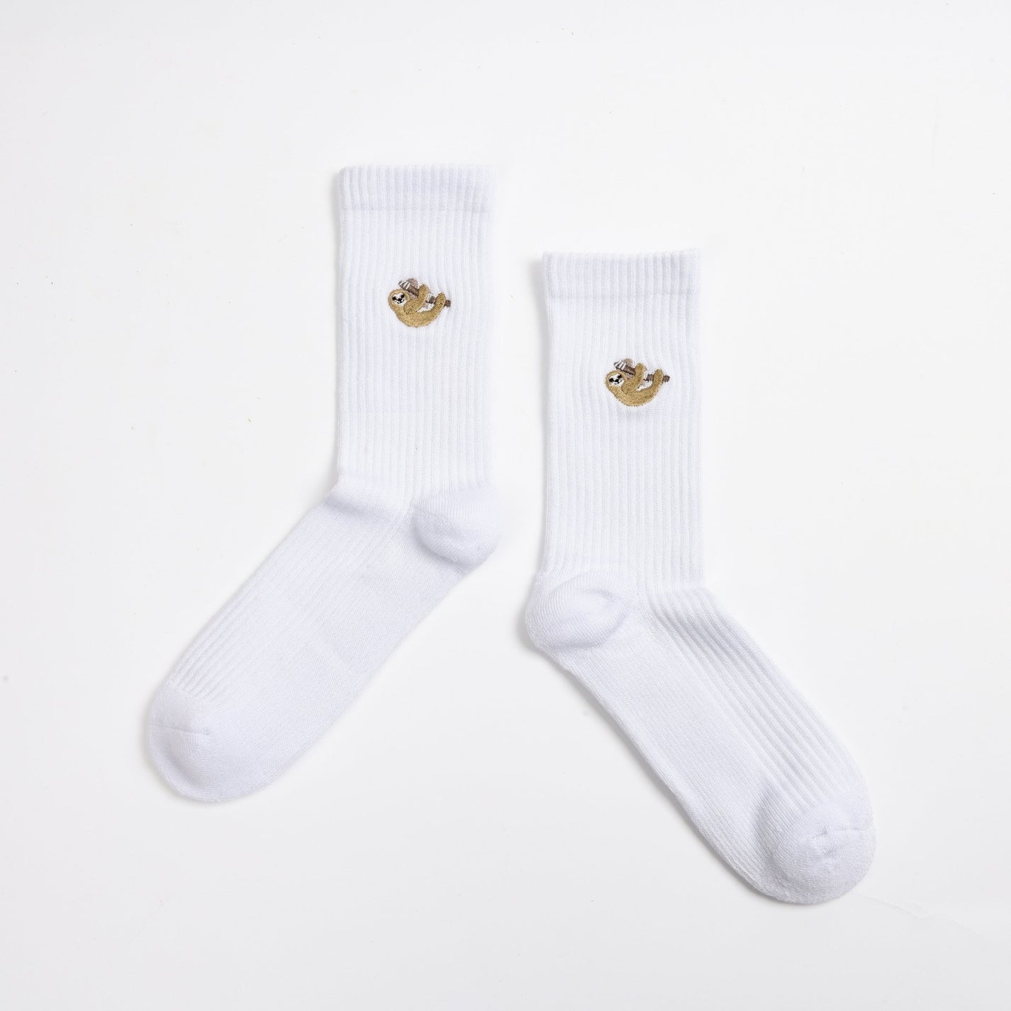 Save the Sloths Ribbed Bamboo Socks – Bare Kind