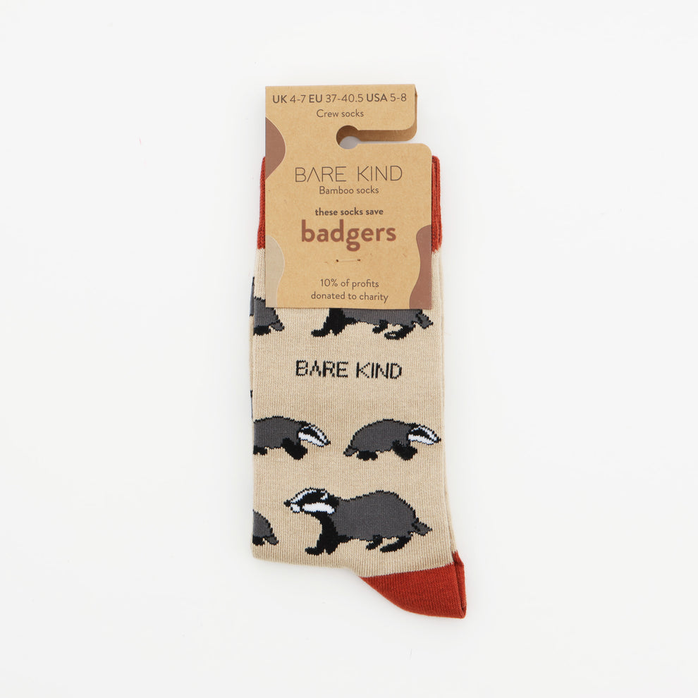 Save the Badgers Bamboo Socks - 100% Happiness Guarantee – Bare Kind