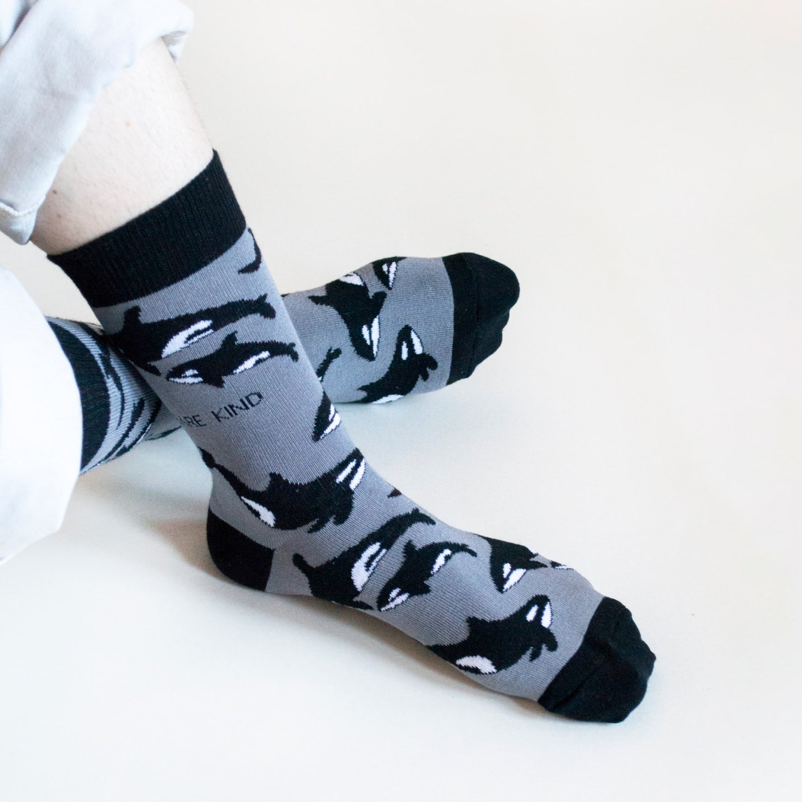 Save the Orcas Bamboo Socks - Saving Animals with Every Pair – Bare Kind