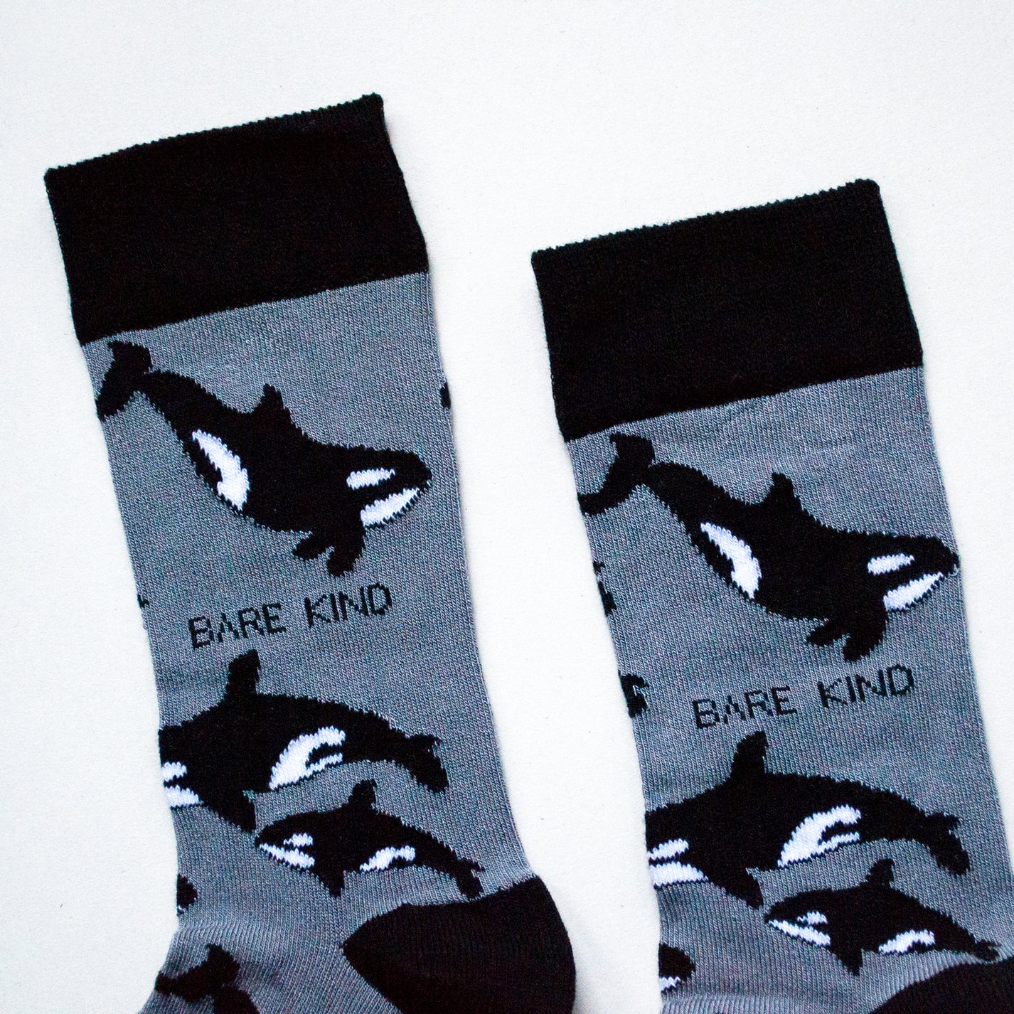Save the Orcas Bamboo Socks - Saving Animals with Every Pair – Bare Kind